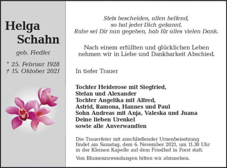 Schahn, Helga – Bartsch & Pfeiffer